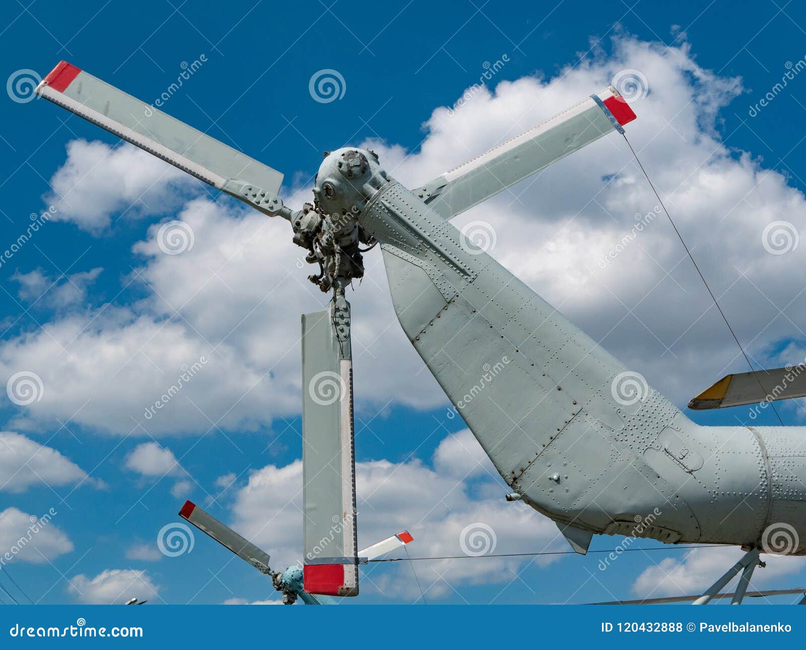 Close-up of Rear Helicopter Propeller Stock Photo - Image of power ...