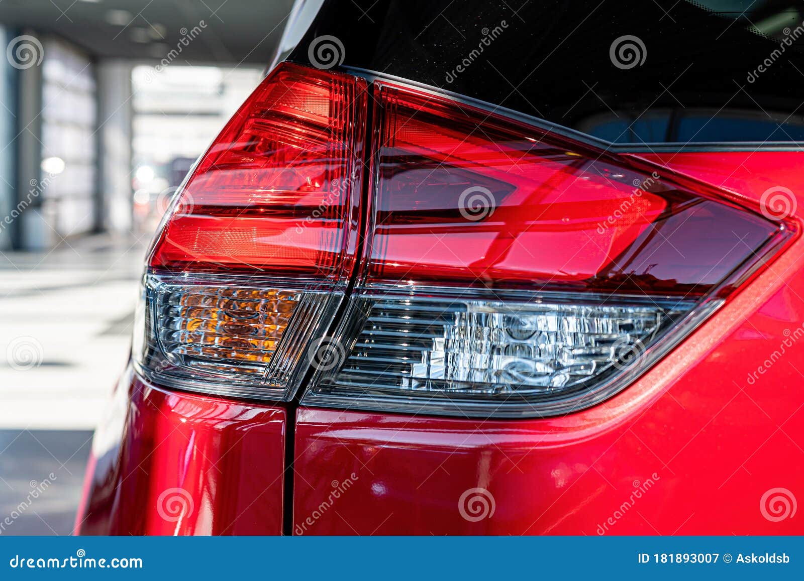 Close-up of the Rear Light of a Modern Car. Exterior Details Stock ...