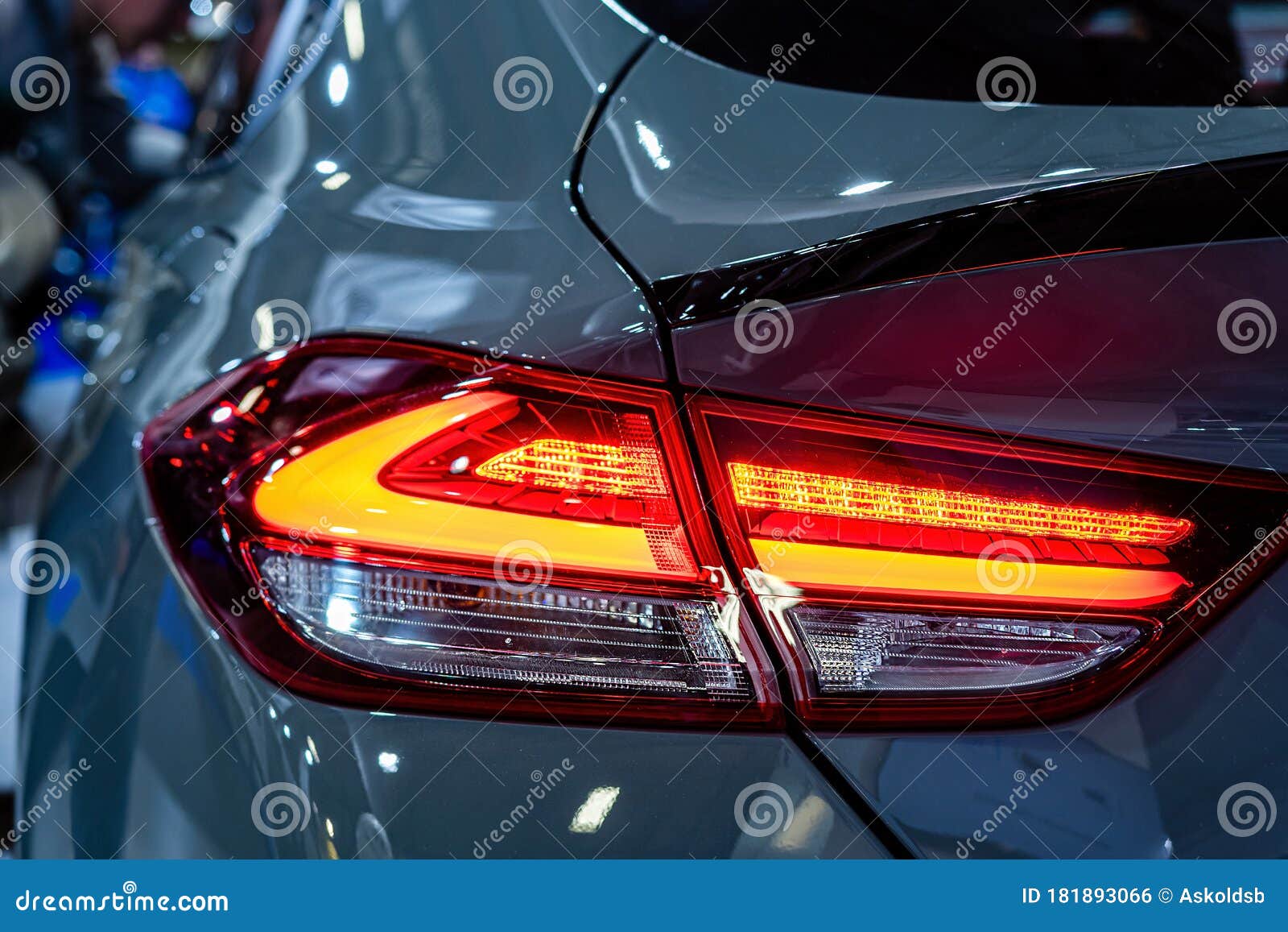 Close-up of the Rear Light of a Modern Car. Exterior Details Stock ...