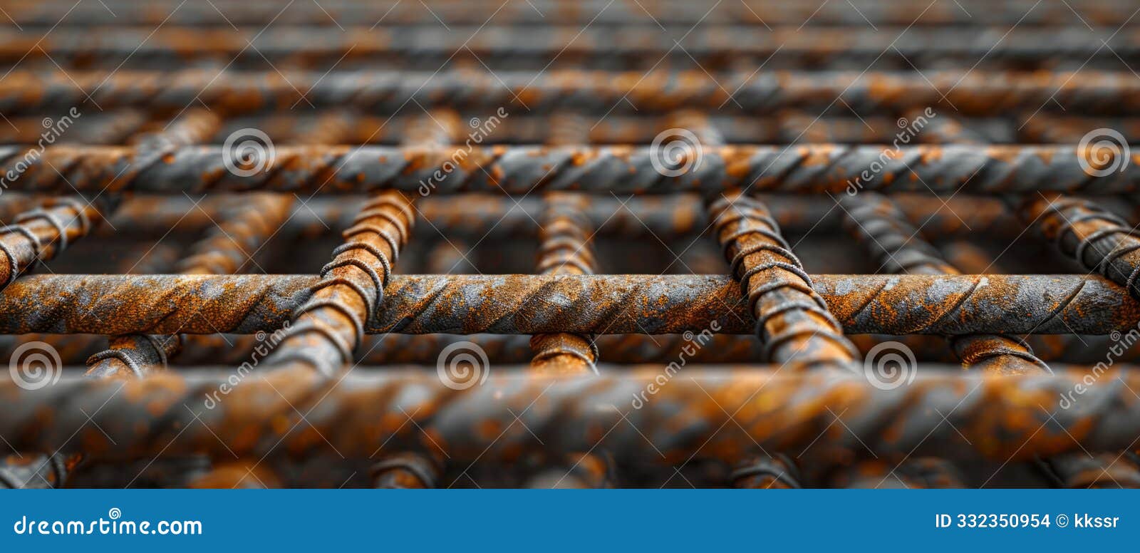 Close-up of Rebar Steel Mesh for Retaining Wall Structural ...
