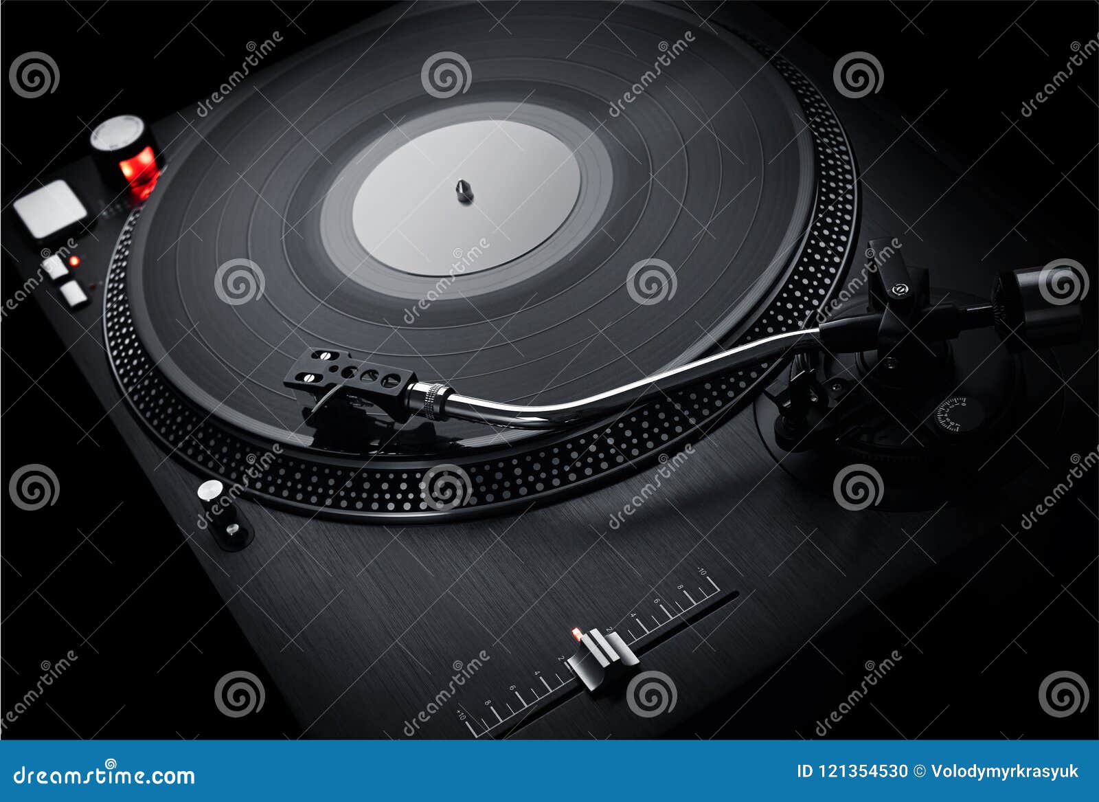 Record Player Playing Vinyl Stock Photo - Image of detail, rack: 121354530
