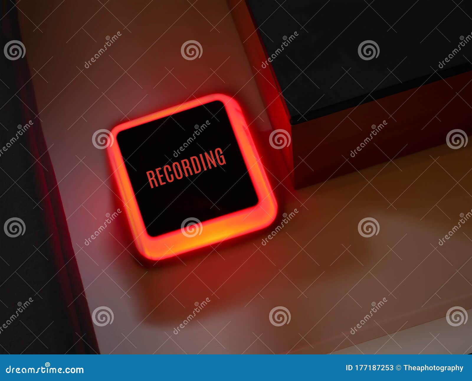 Close-up of Recording Button Stock Image - Image of instrument, musical ...