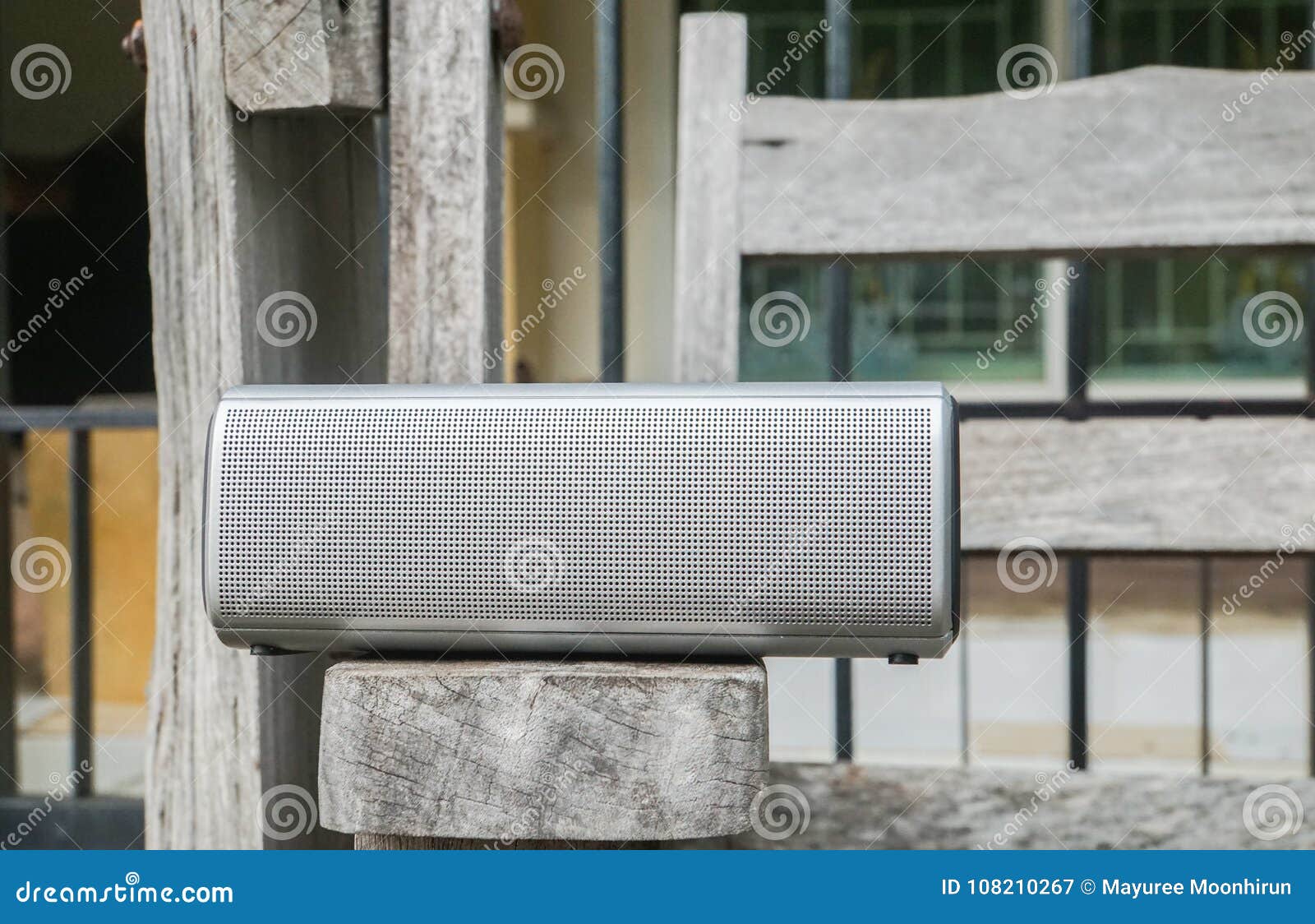 Rectangle Portable Wireless Speaker for Music Stock Image - Image of ...