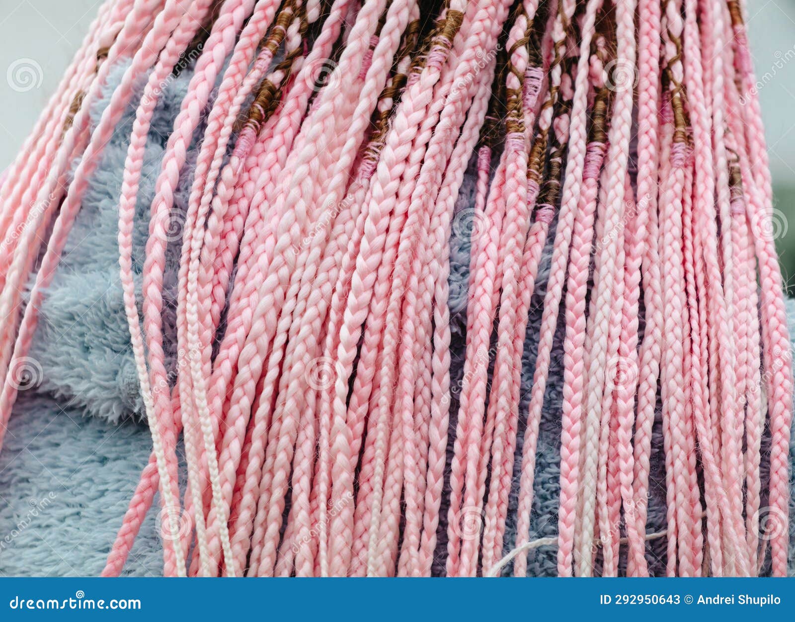 Close Up of Red African Hair Braids. Back View Stock Image - Image of ...