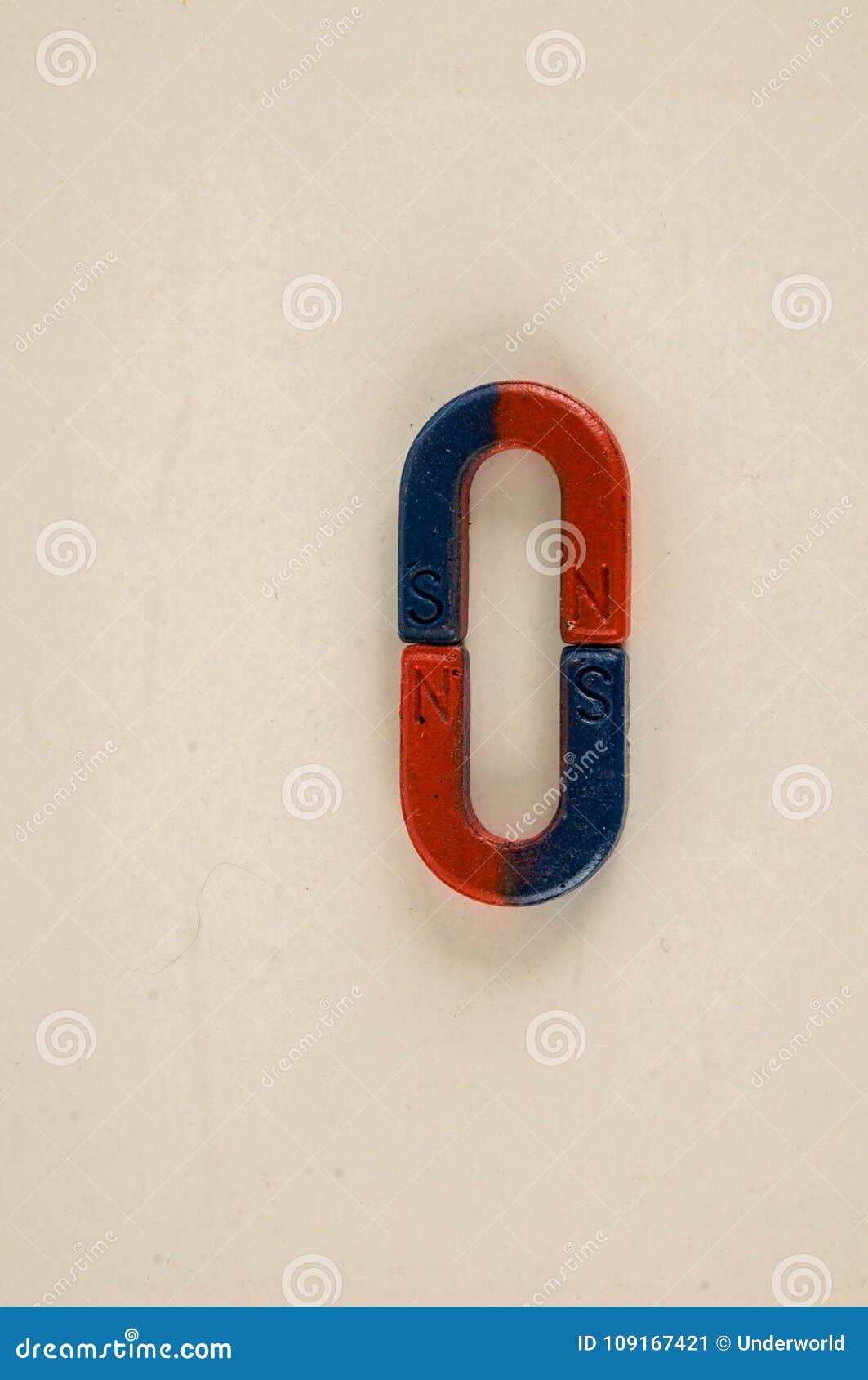 Close-up of Red and Blue Magnet Stock Image - Image of magnet, shot ...