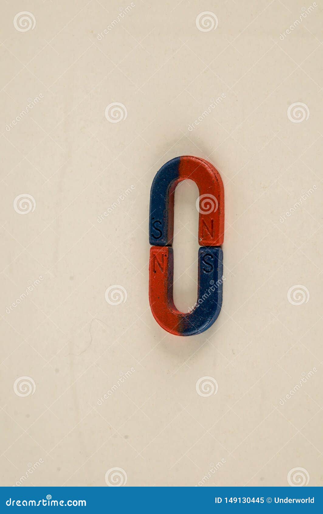 Close-up of Red and Blue Magnet Stock Image - Image of equipment, blue ...