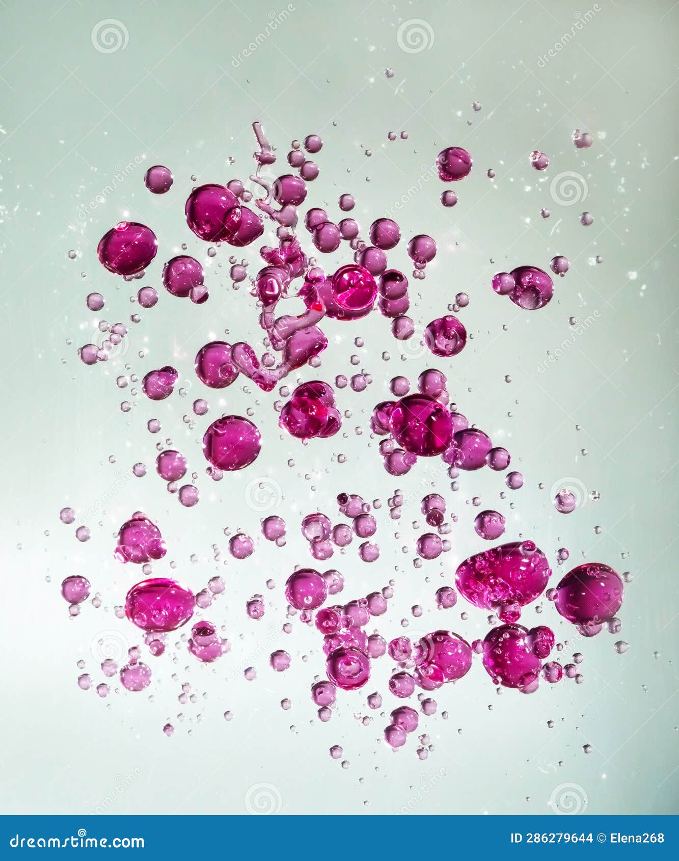 Close Up of Red Bubbles on Illuminated Background Stock Photo - Image ...