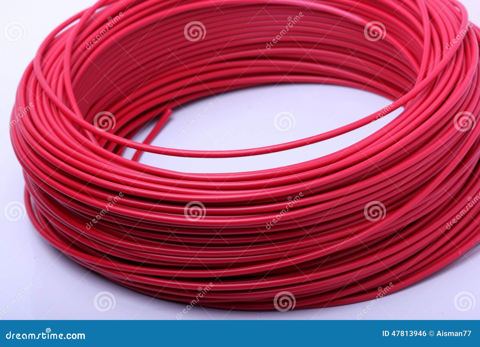 Close up of red cable stock photo. Image of background - 47813946