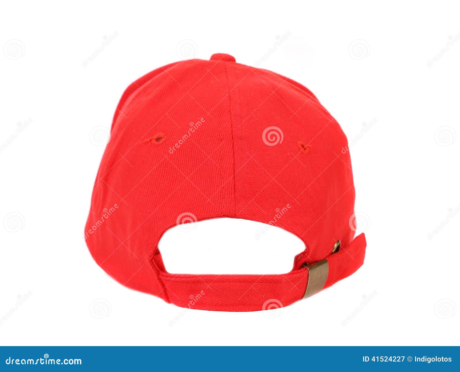 Close Up of Red Cap. Back View. Stock Image - Image of violet, play ...