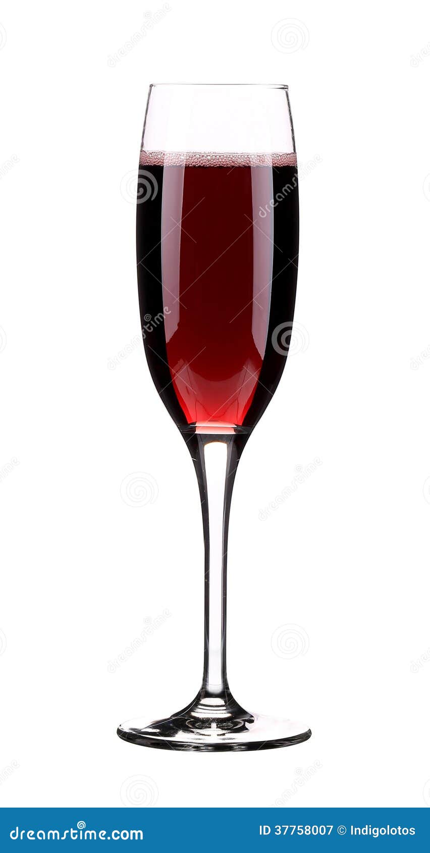 Close Up of Red Champagne Glass. Stock Image - Image of year, champagne ...