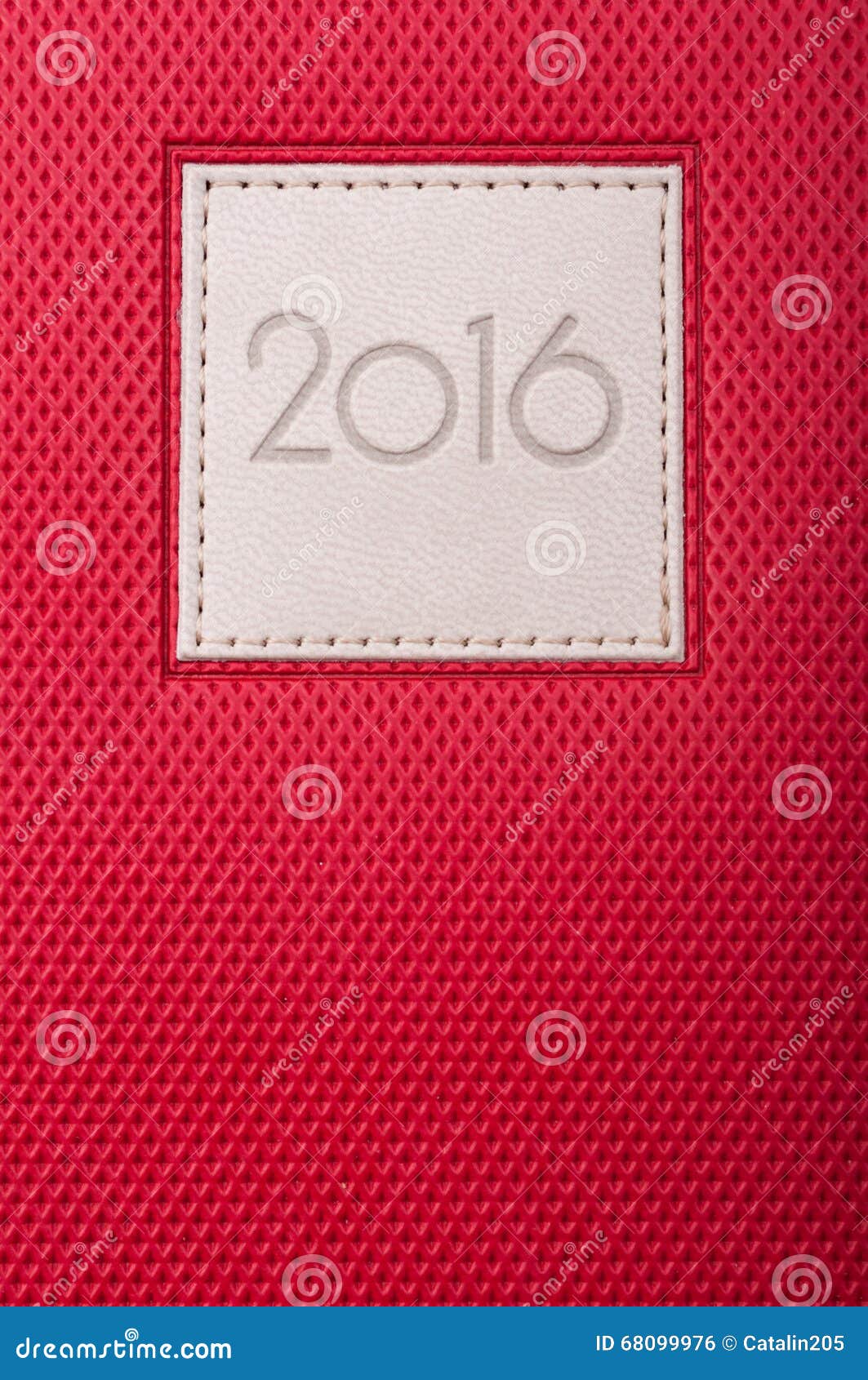 Close-up of Red Diary or Agenda with Current Year Stock Photo - Image ...