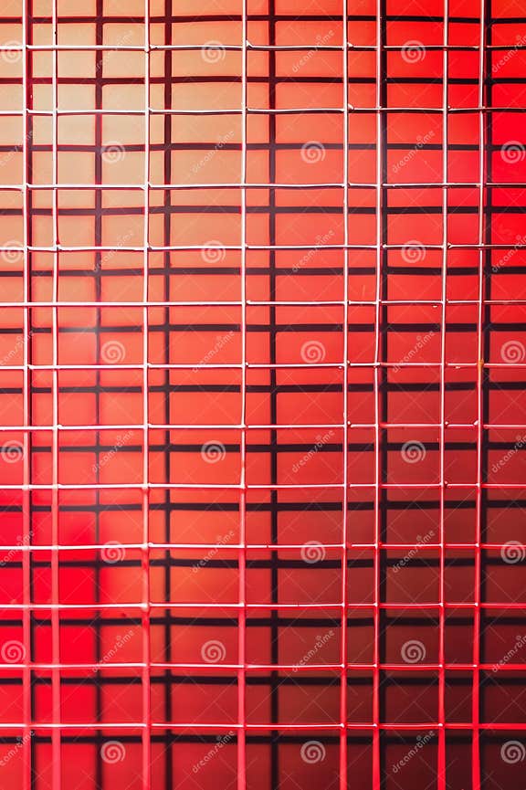 Abstract Red Grid Pattern with Geometric Lines and Modern Design Stock ...