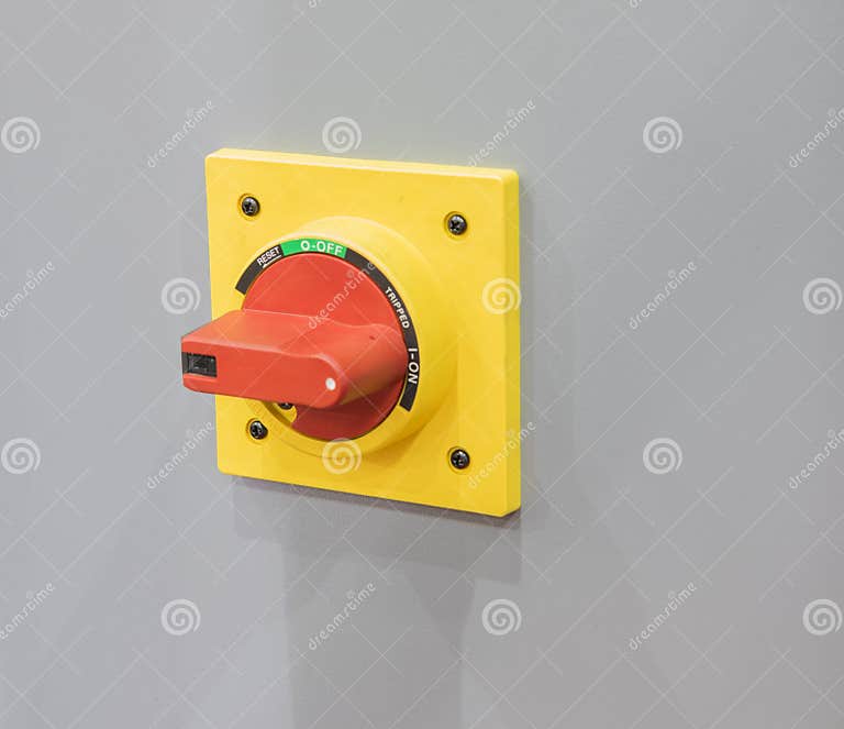 Close Up Red High Voltage Swich Stock Image - Image of equipment ...