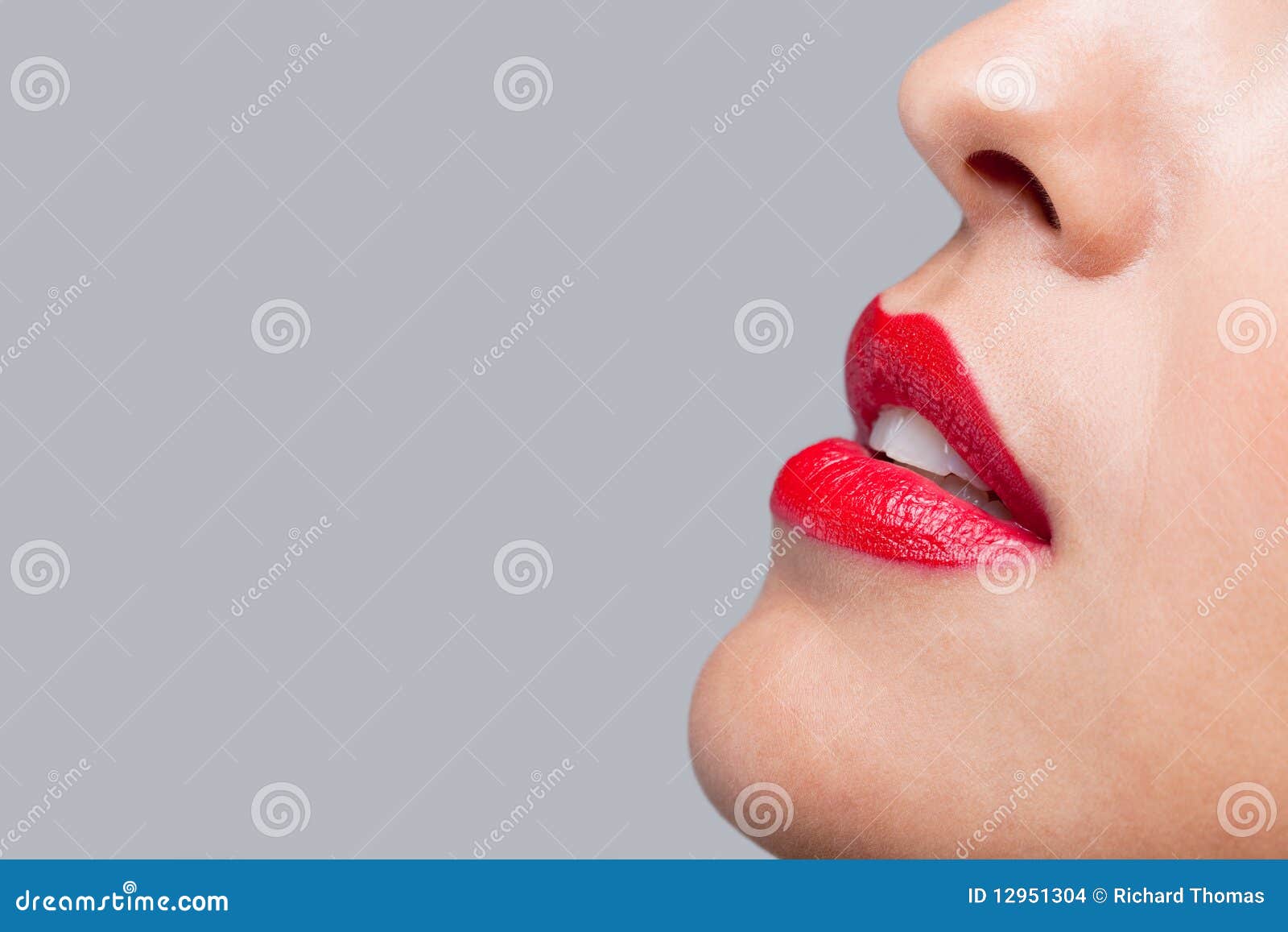 Close up red lips stock photo. Image of bright, background - 12951304