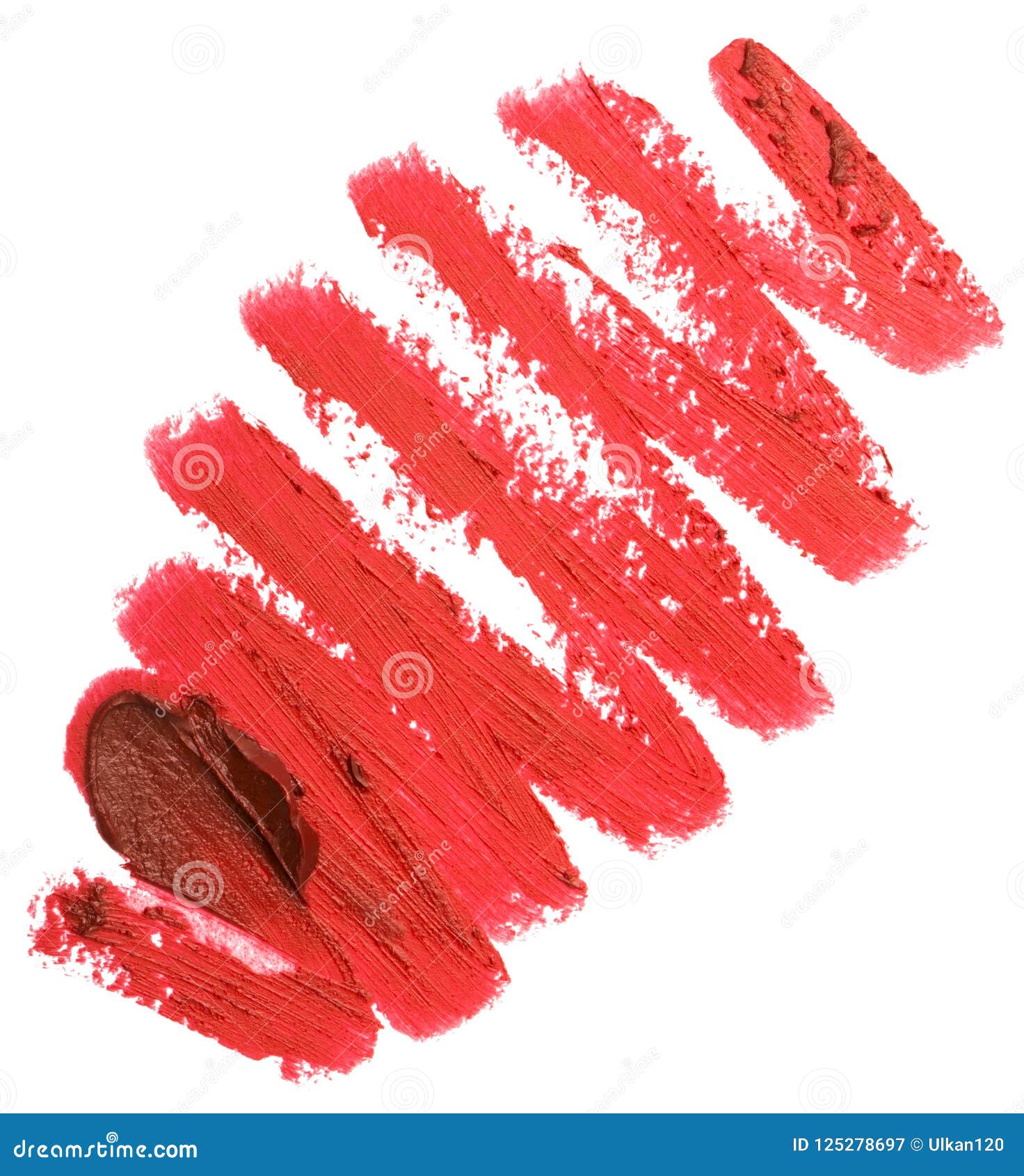 Close Up of Red Lipstick Texture Isolated. Stock Image - Image of ...