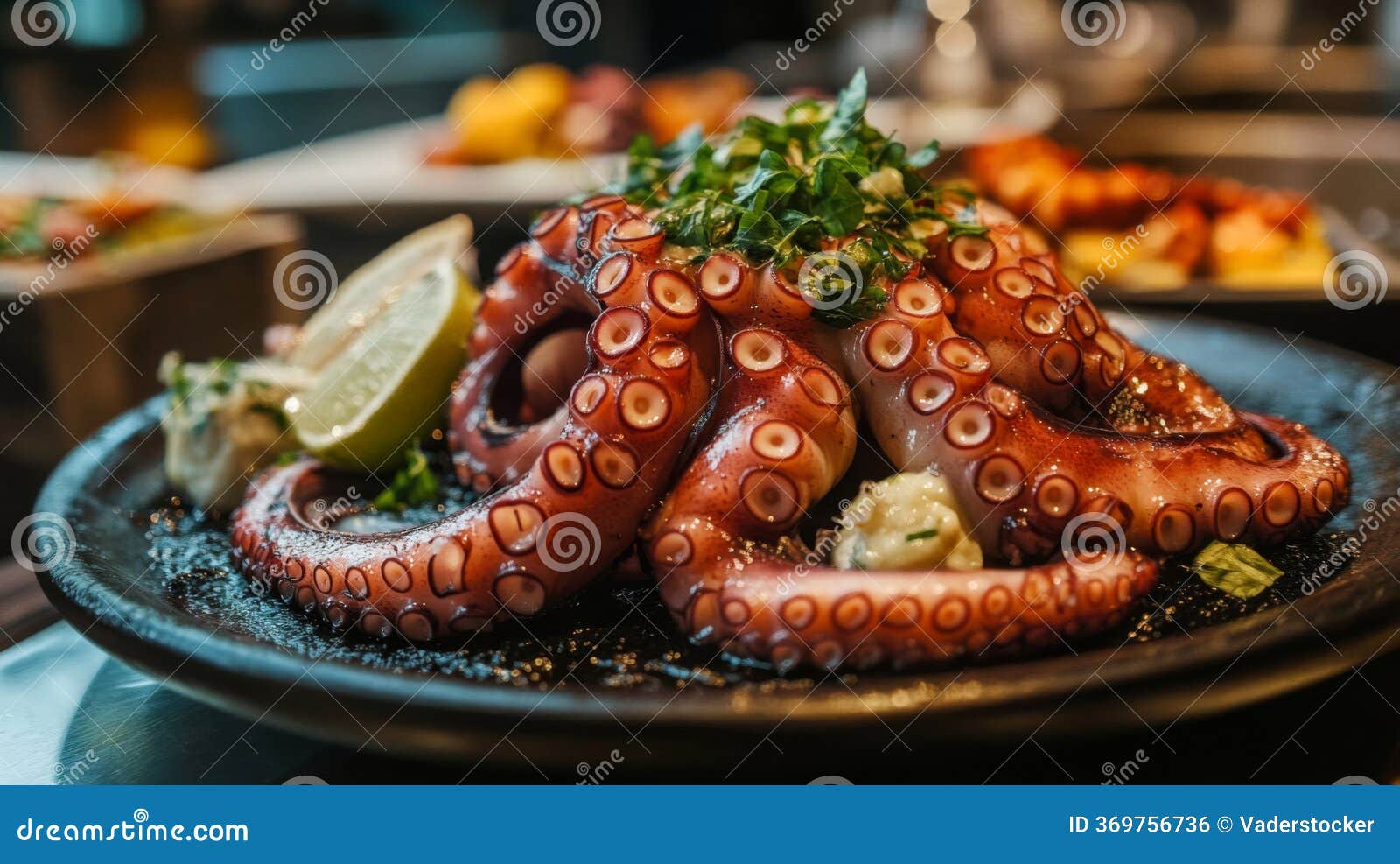 Close-up Of Octopus Tentacle Showing Suckers And Texture In Detail ...