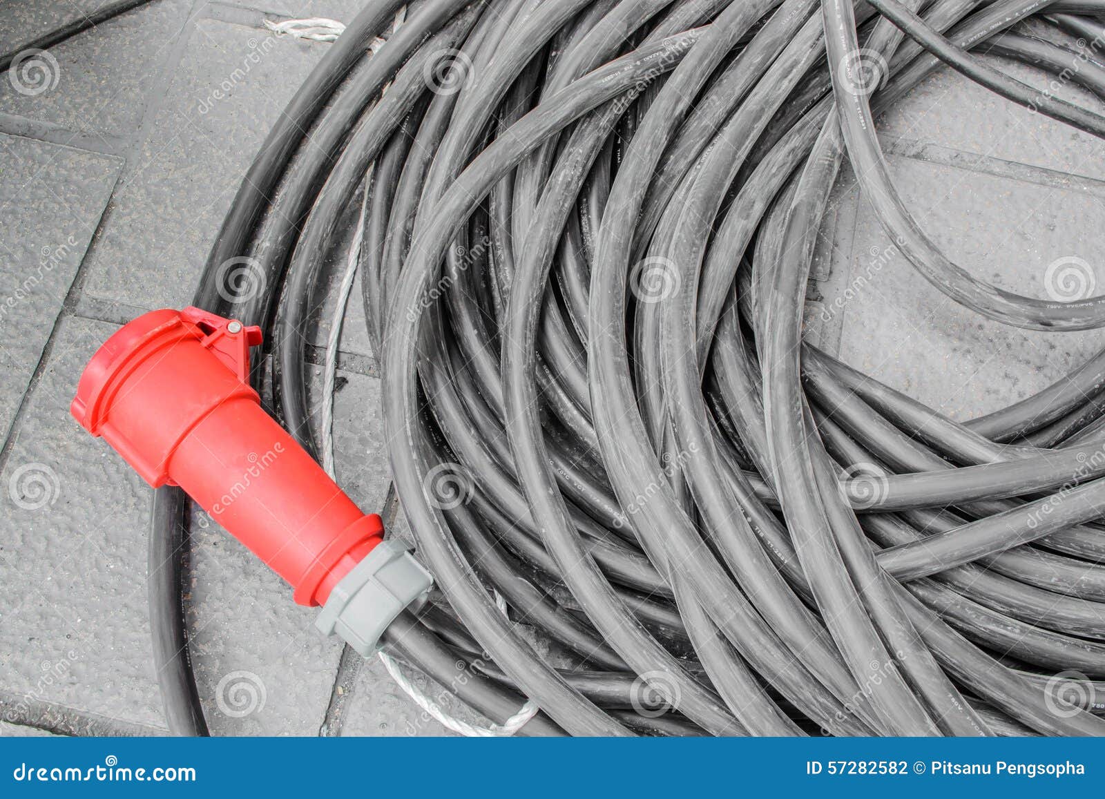 Close-up Red Plugs Isolated on a White Background Stock Photo - Image ...