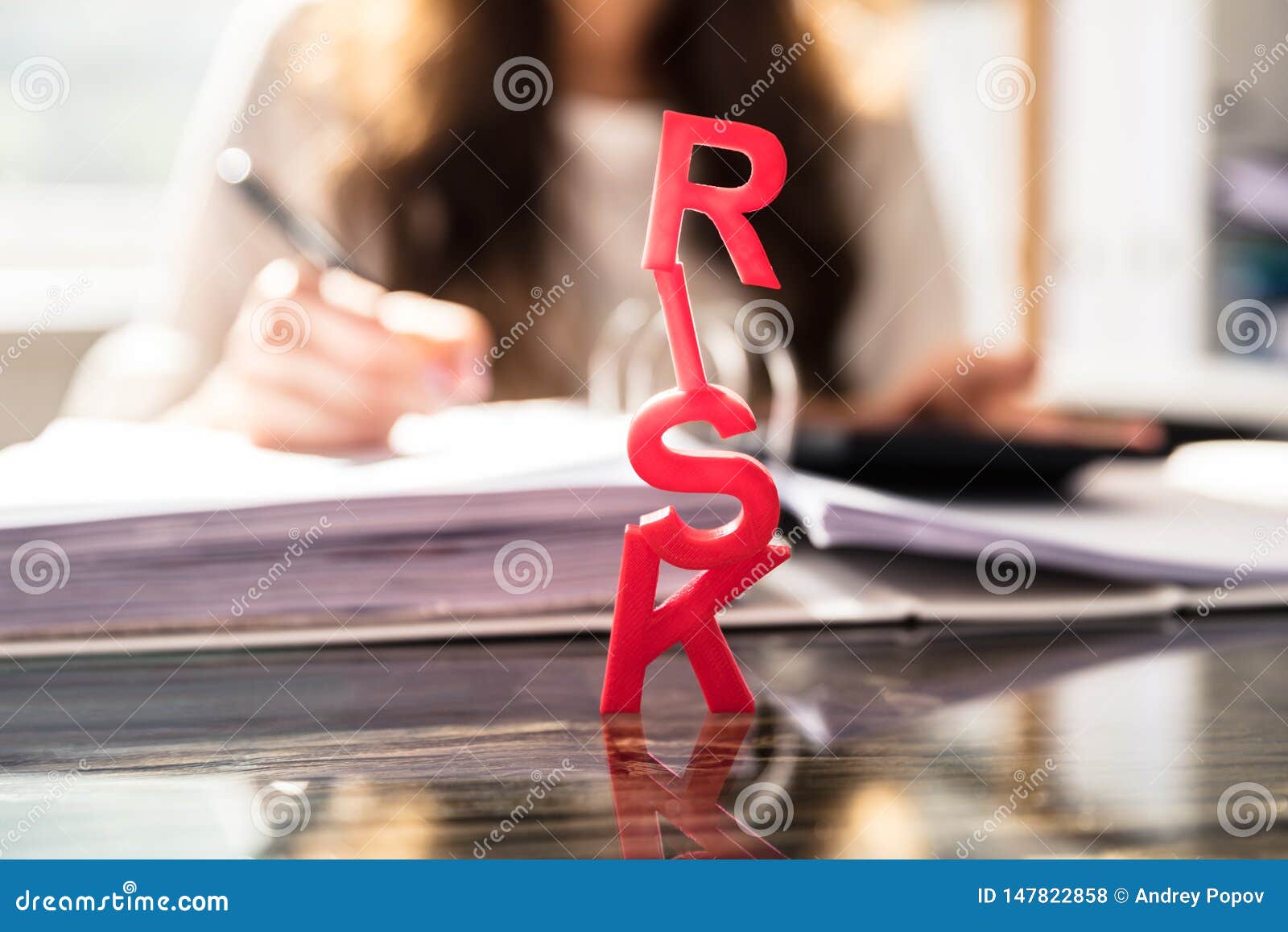Risk Word On Falling Cubes Stock Photo | CartoonDealer.com #103337136