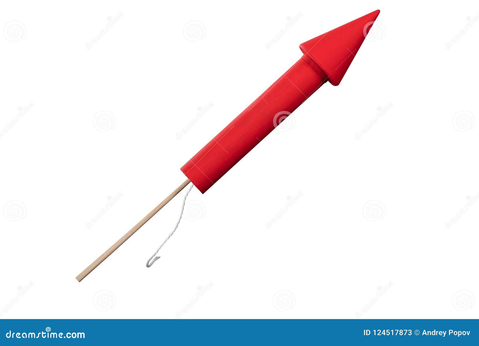 Red Rocket Firework stock image. Image of anniversary - 124517873