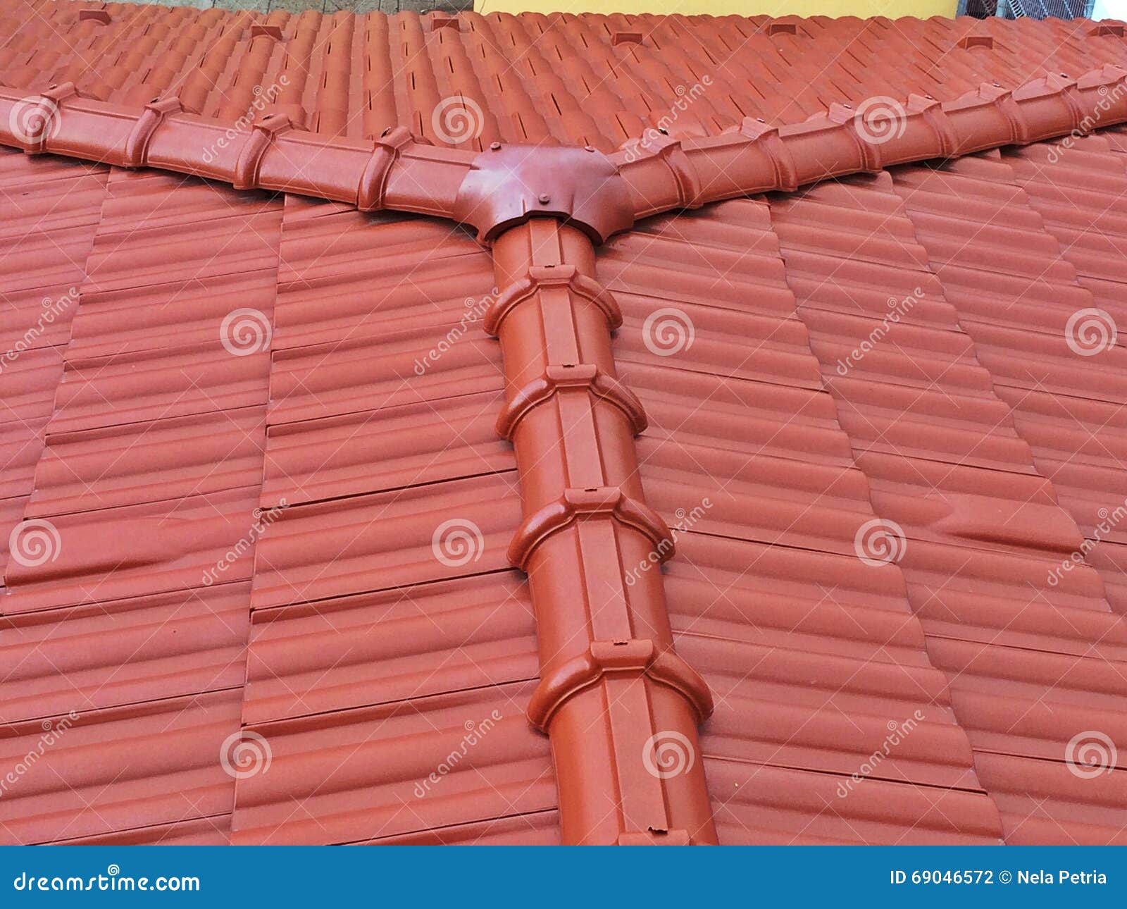 Close Up of Red Roof Texture Stock Photo - Image of closeup ...