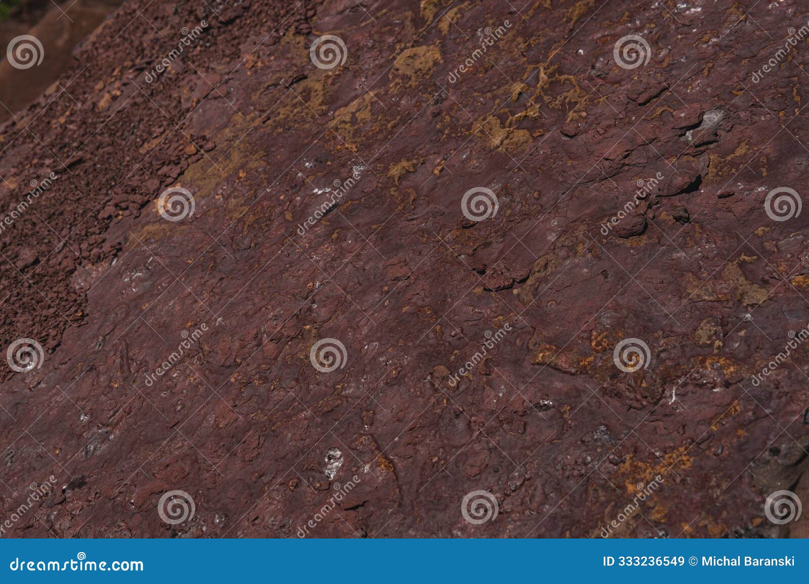 Close Up of a Red Sandstone in Former Quarry Stock Image - Image of ...
