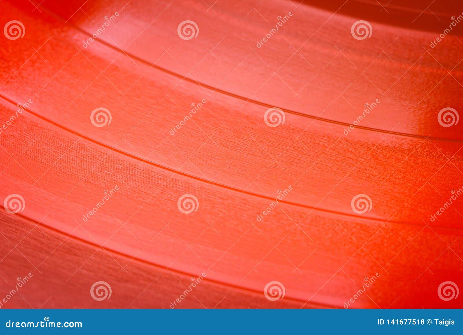 Close Up of Red Vinyl Surface Stock Photo - Image of record, closeup ...