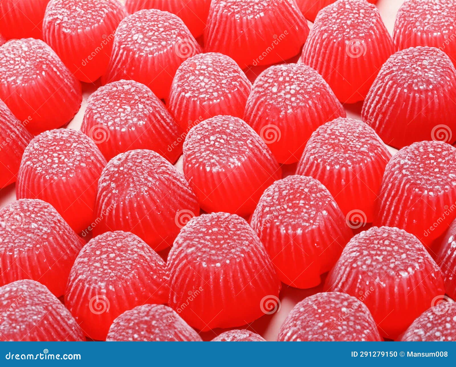 Red and white candies stock photo. Image of gummy, closeup - 291279150