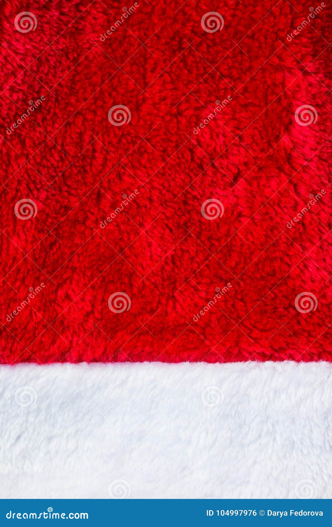 Close Up Red and White Santa Claus Hat Texture To Backround Stock Photo ...