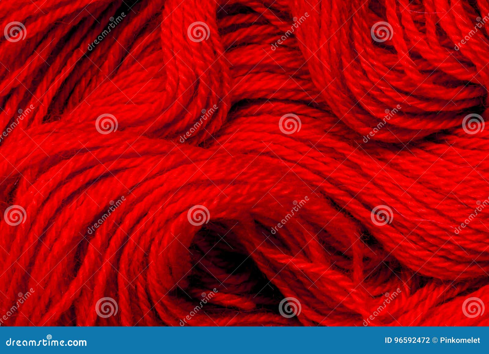 Close Up the Red Yarn Thread As Abstract Background Stock Photo - Image ...