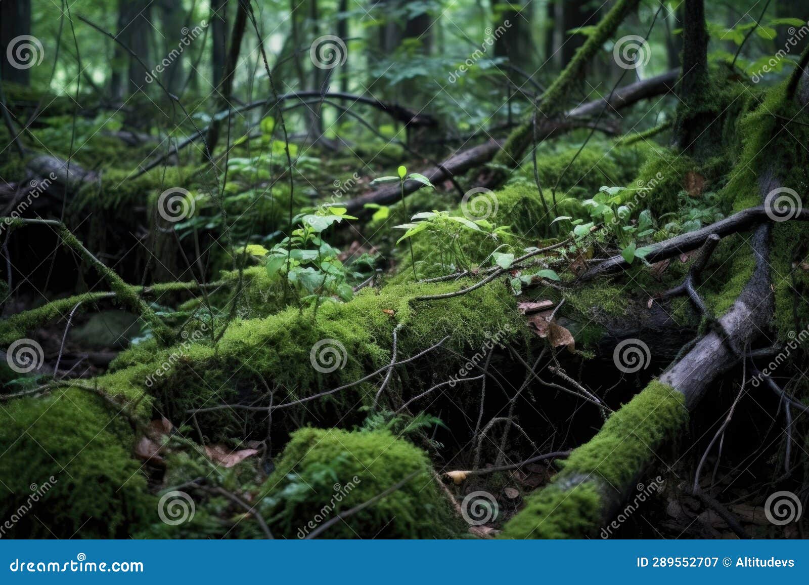 Close-up of Regenerating Forest Undergrowth Stock Image - Image of ...