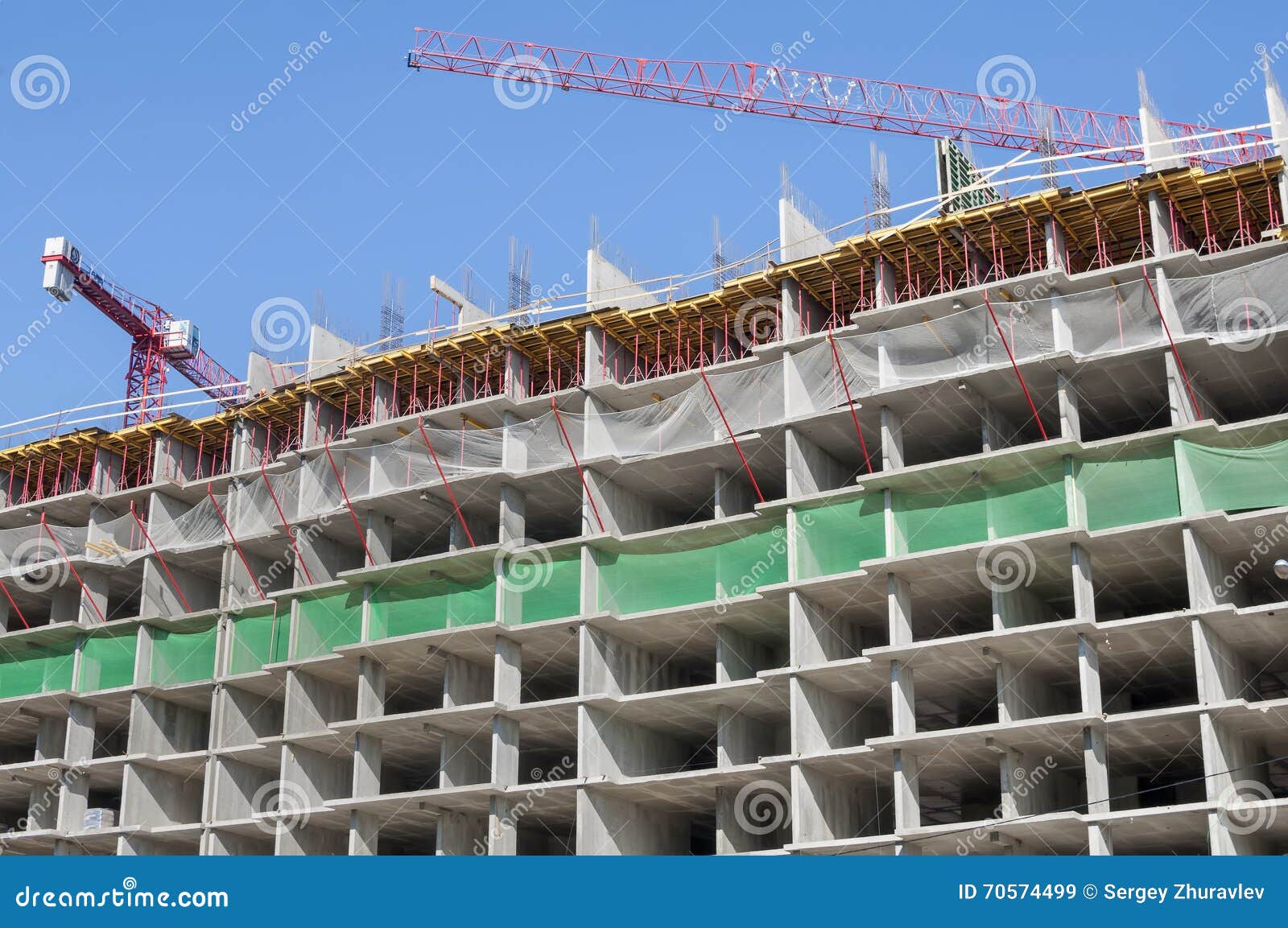 Close-up of Reinforced Concrete Building Stock Image - Image of ...