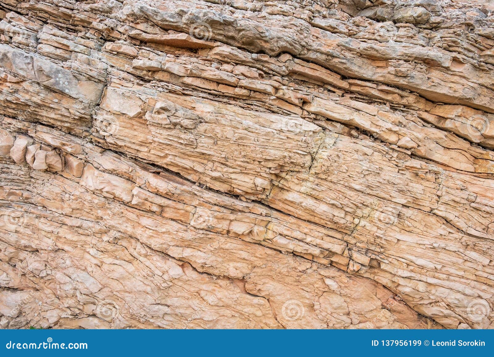 The Close-up Relief of the Rocks Texture with Layers Stock Image ...