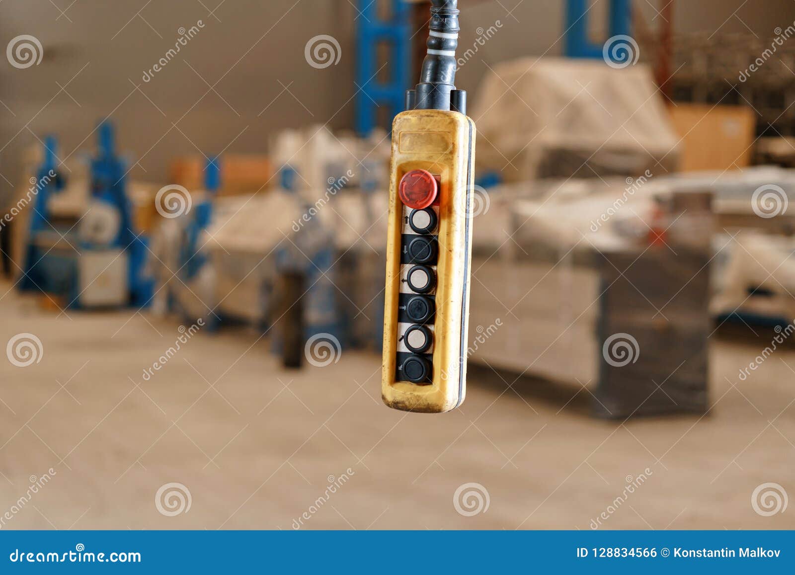 Close Up Remote Control Switch for Overhead Crane in Manufacture ...