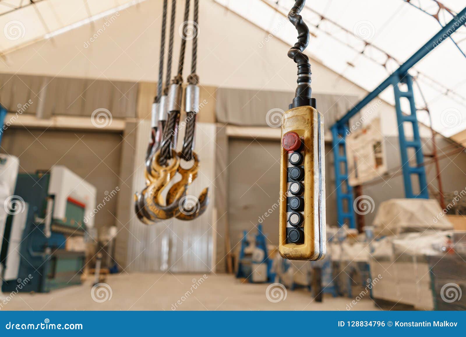 Close Up Remote Control Switch for Overhead Crane in Manufacture ...