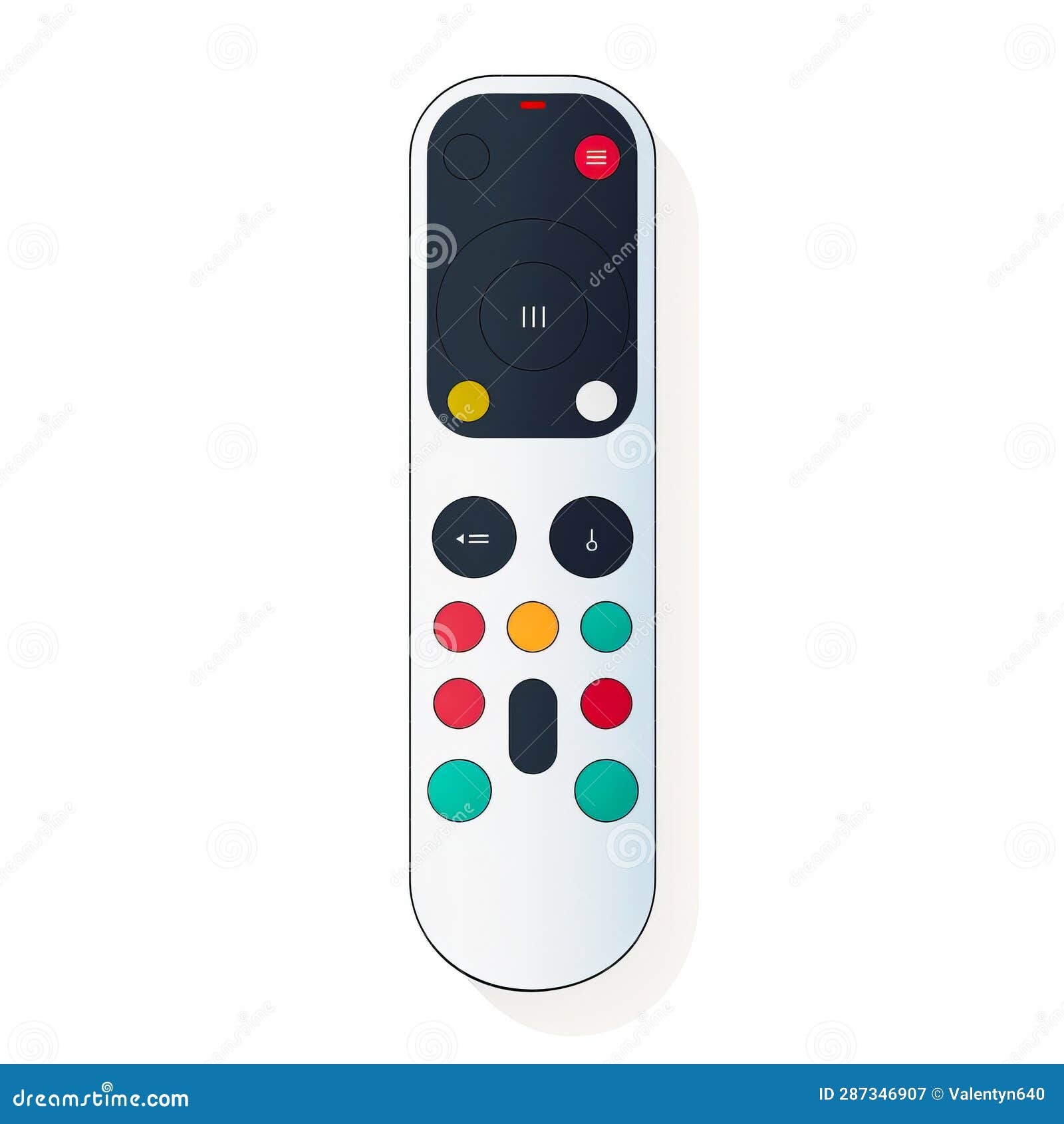 Close Up of Remote Control on White Background. Generative AI Stock ...