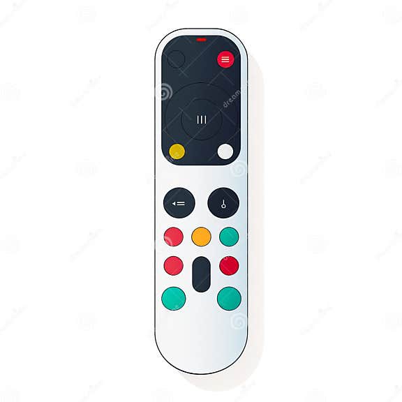 Close Up of Remote Control on White Background. Generative AI Stock ...