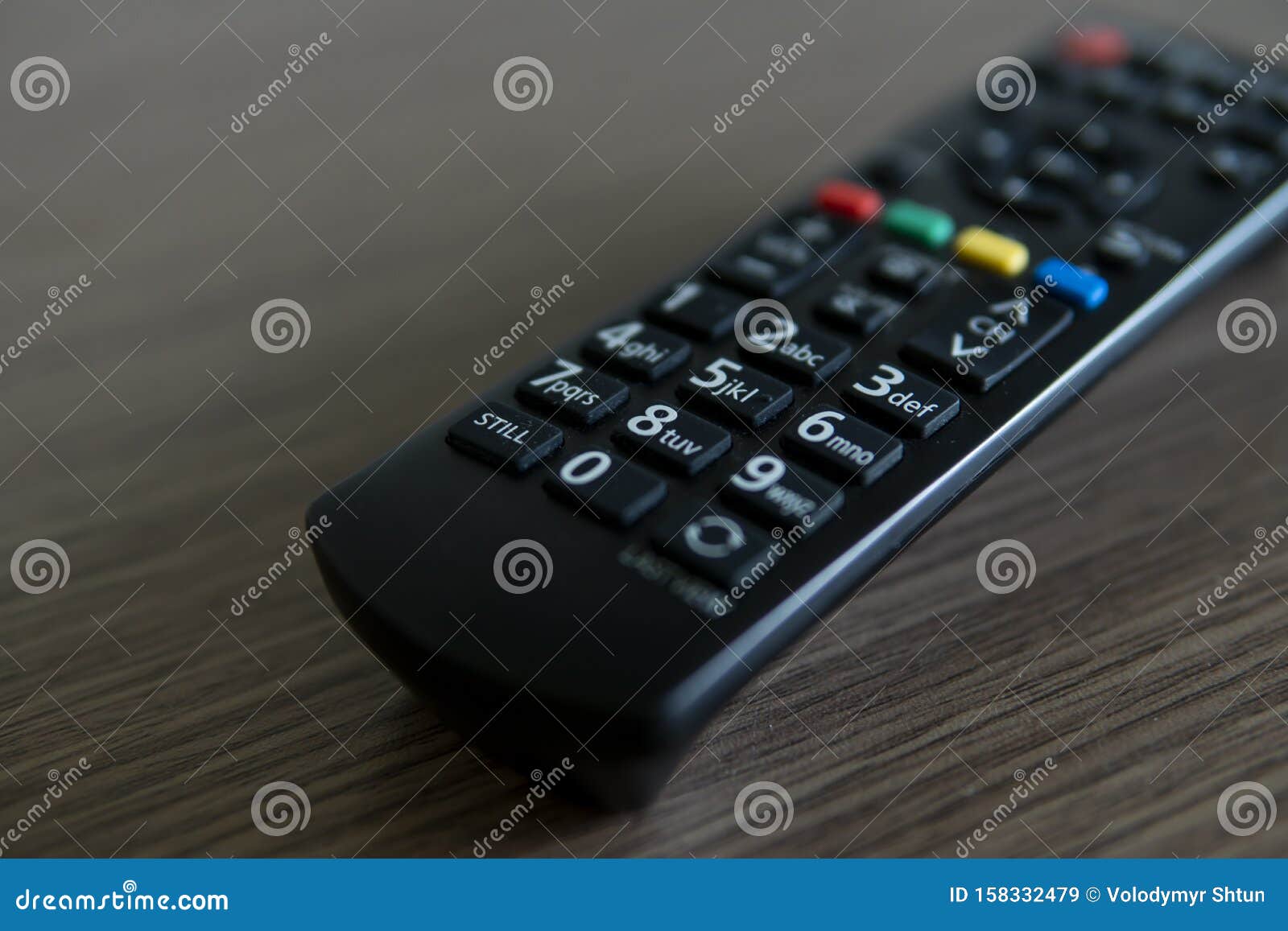 Close Up on a Remote Controler on a Table. Stock Image - Image of ...