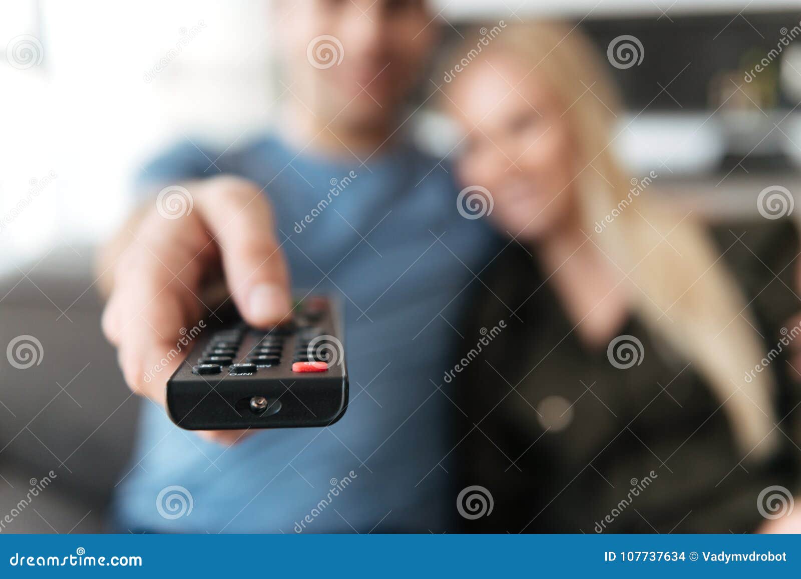 Close Up of Remote Controller in Hands of Young Man Stock Photo - Image ...