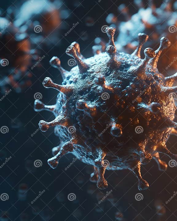 Close-Up Representation of a Virus Structure in Microscopic Detail ...