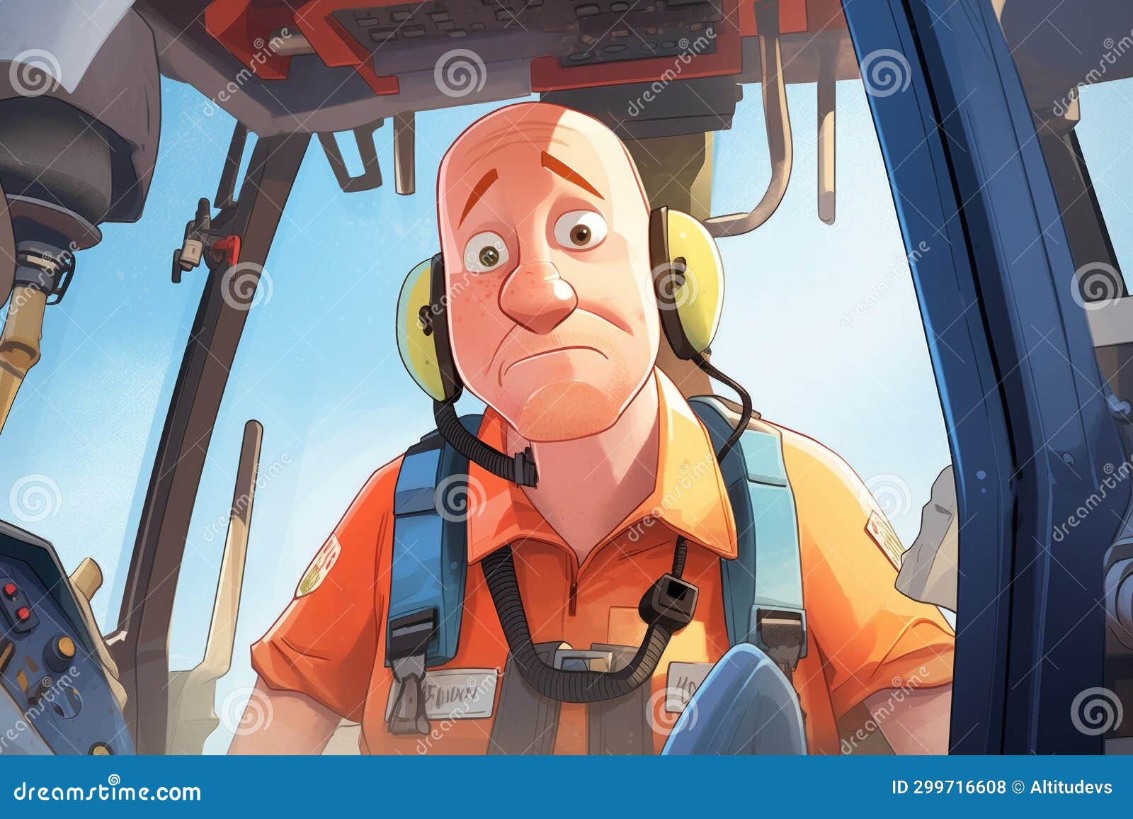 Close Up of Rescue Helicopter Pilot Inside the Cockpit Stock Photo ...