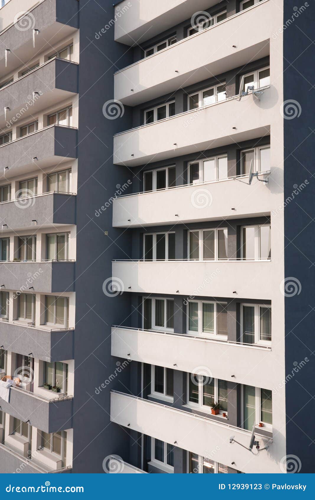 Close-up of Residential Building Stock Image - Image of closeup, flat ...