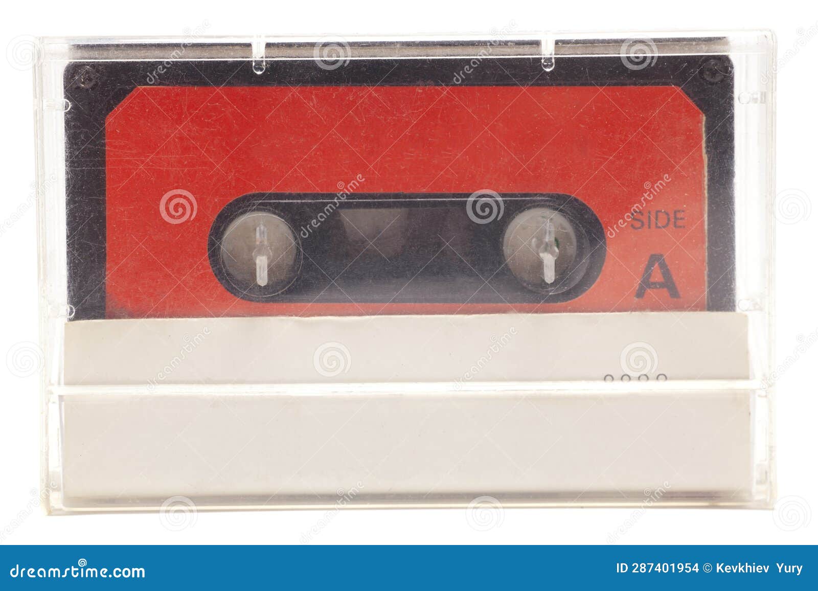 Close Up of Retro Audio Cassette Tape,side a in Case Stock Photo ...