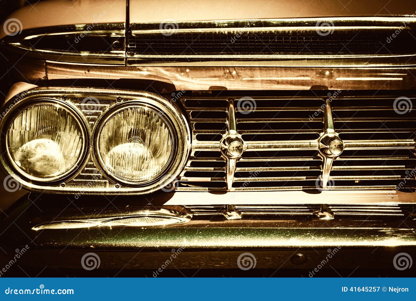 Close-up of retro car part stock image. Image of design - 41645257