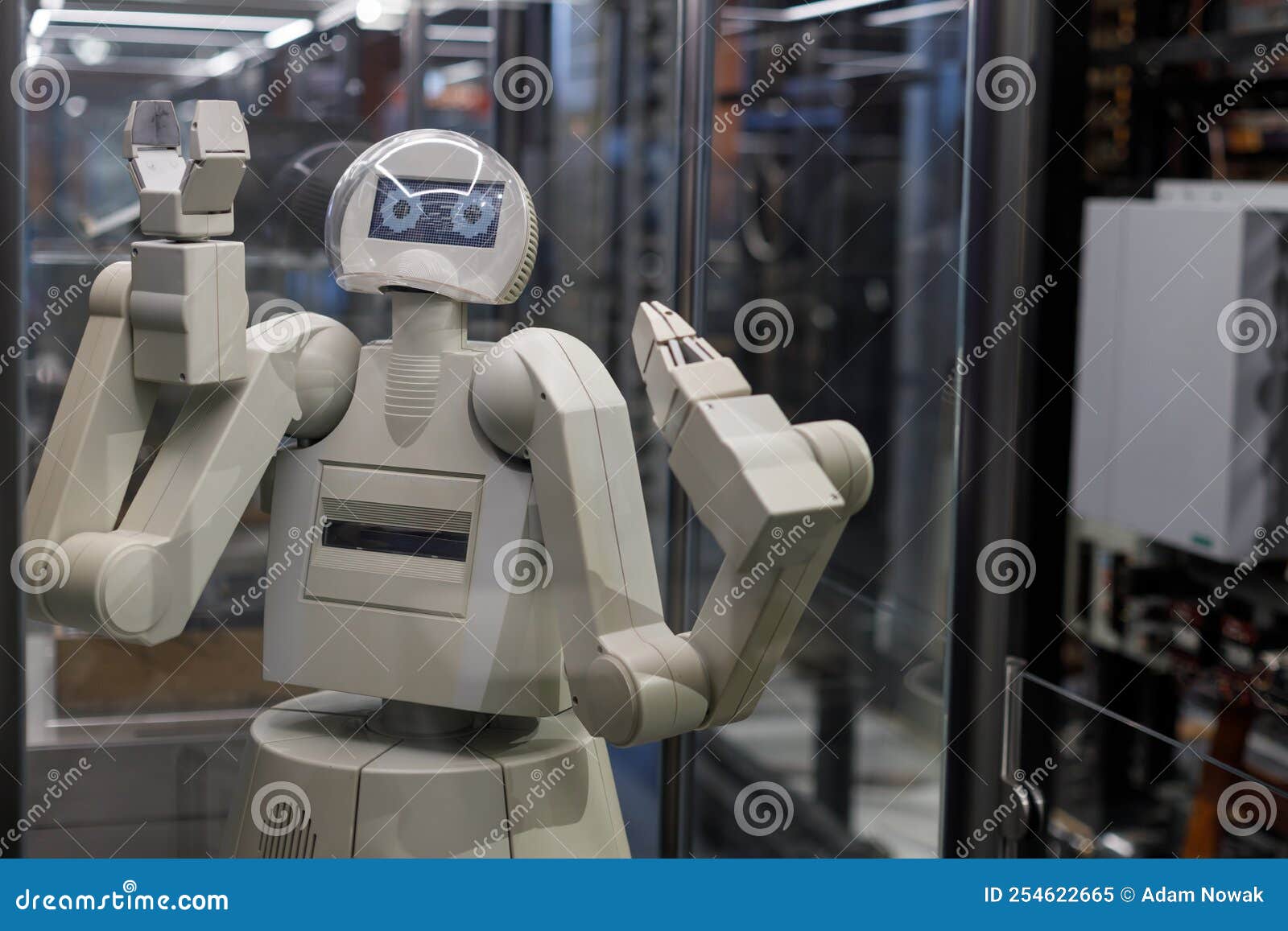 Close-up Robot Arm, High-tech Expo In Poland Editorial Image ...