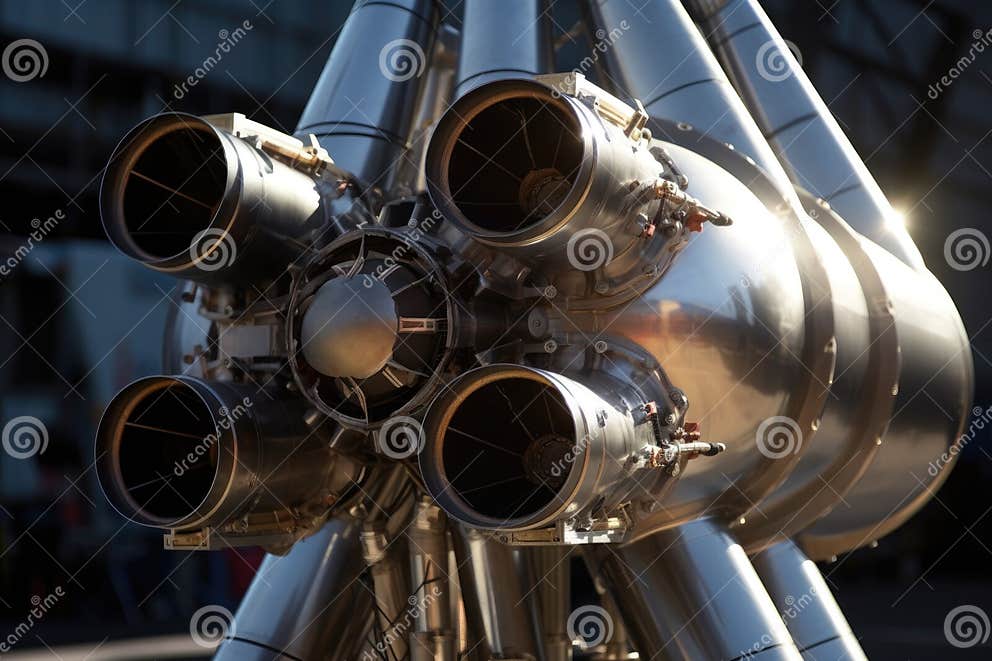 Close-up of Reusable Rocket Engine Components Stock Image - Image of ...