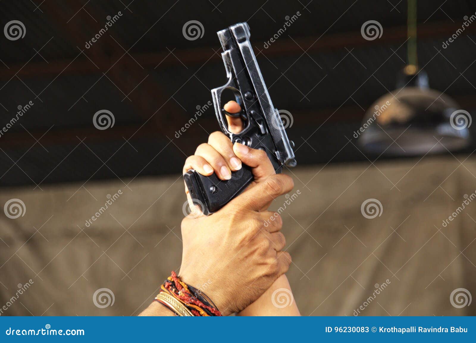 Close up of the revolver stock image. Image of police - 96230083
