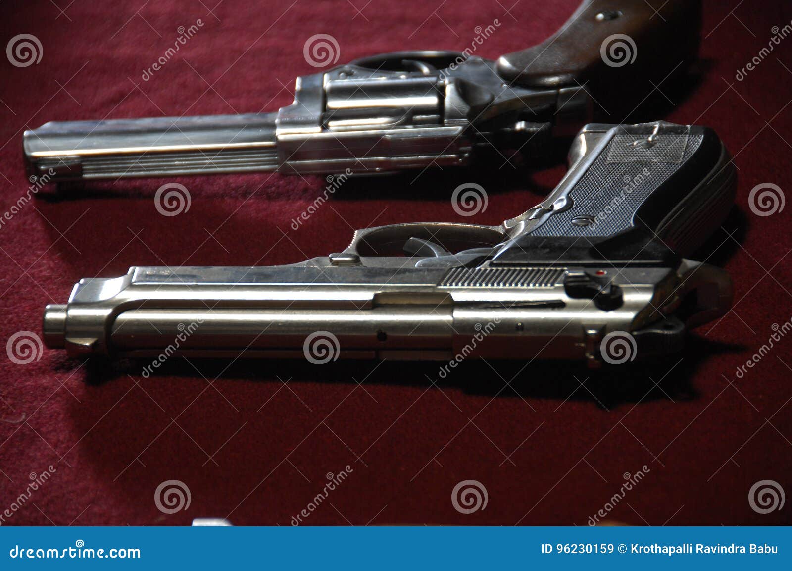 Close up of the revolver stock image. Image of indian - 96230159