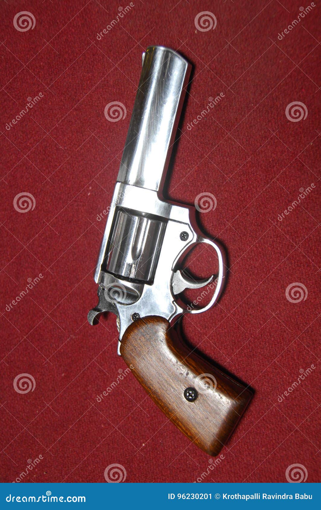 Close up of the revolver stock image. Image of service - 96230201