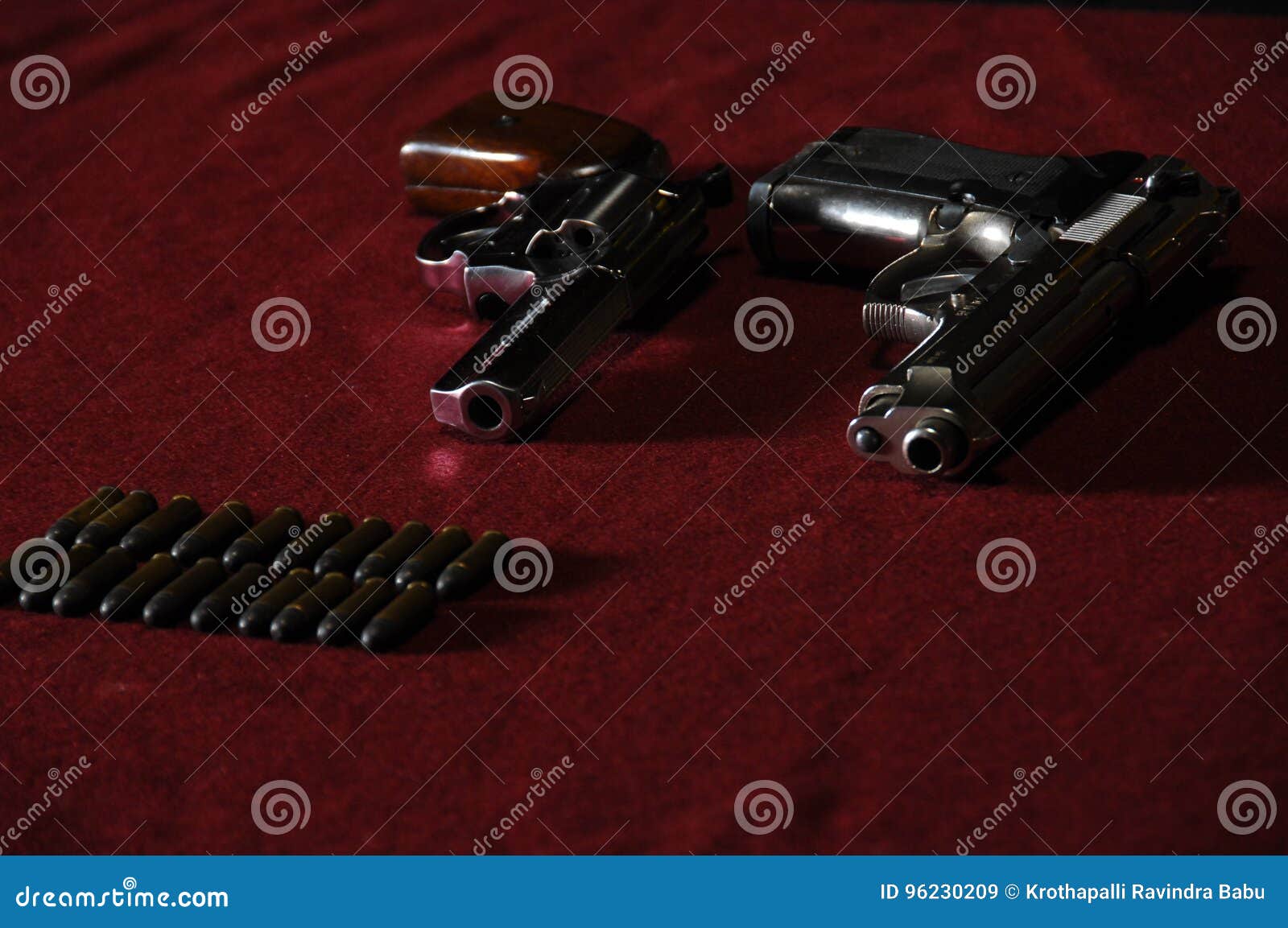 Close up of the revolver stock image. Image of uniform - 96230209