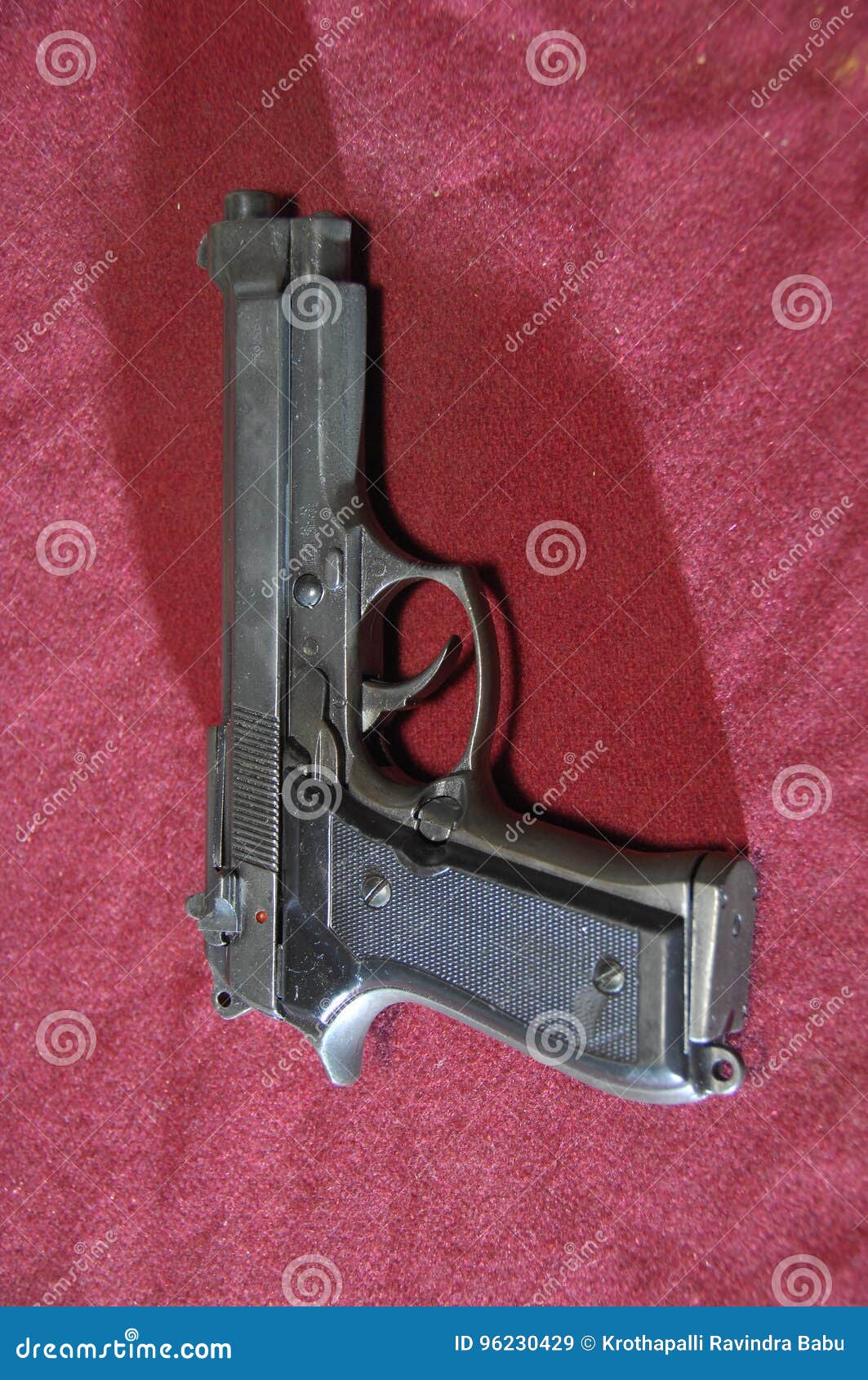 Close up of the revolver stock image. Image of skin, male - 96230429